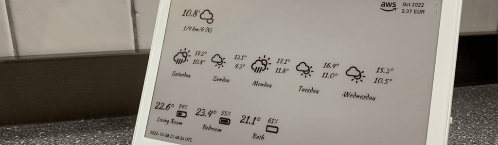 Let the E-ink Display as your Dashboard to show the information you ...
